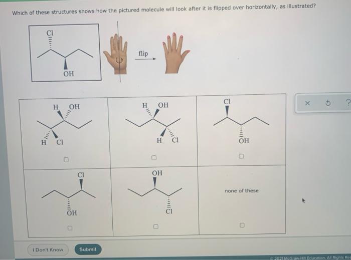 Solved Which of these structures shows how the pictured | Chegg.com