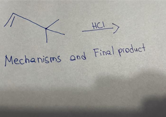 Solved K HCl > ) Mechanisms and Final product | Chegg.com