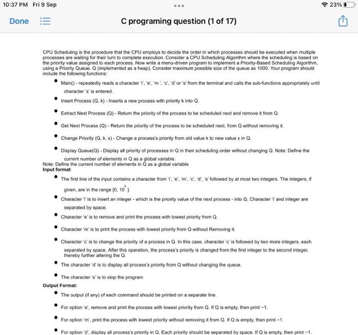 Solved NEED SOLUTION IN C PROGRAM ONLY. ALL SMAPLE INPUT AND | Chegg.com