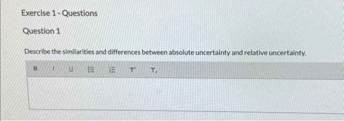 Solved Question 1 : Describe the similarities and | Chegg.com