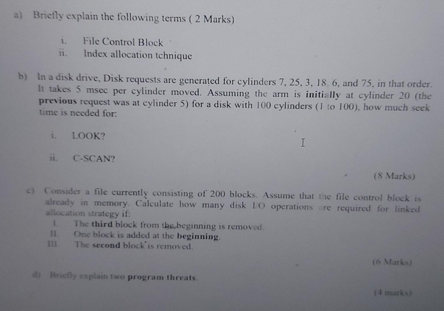 Solved a) Consider the address-translation scheme shown | Chegg.com