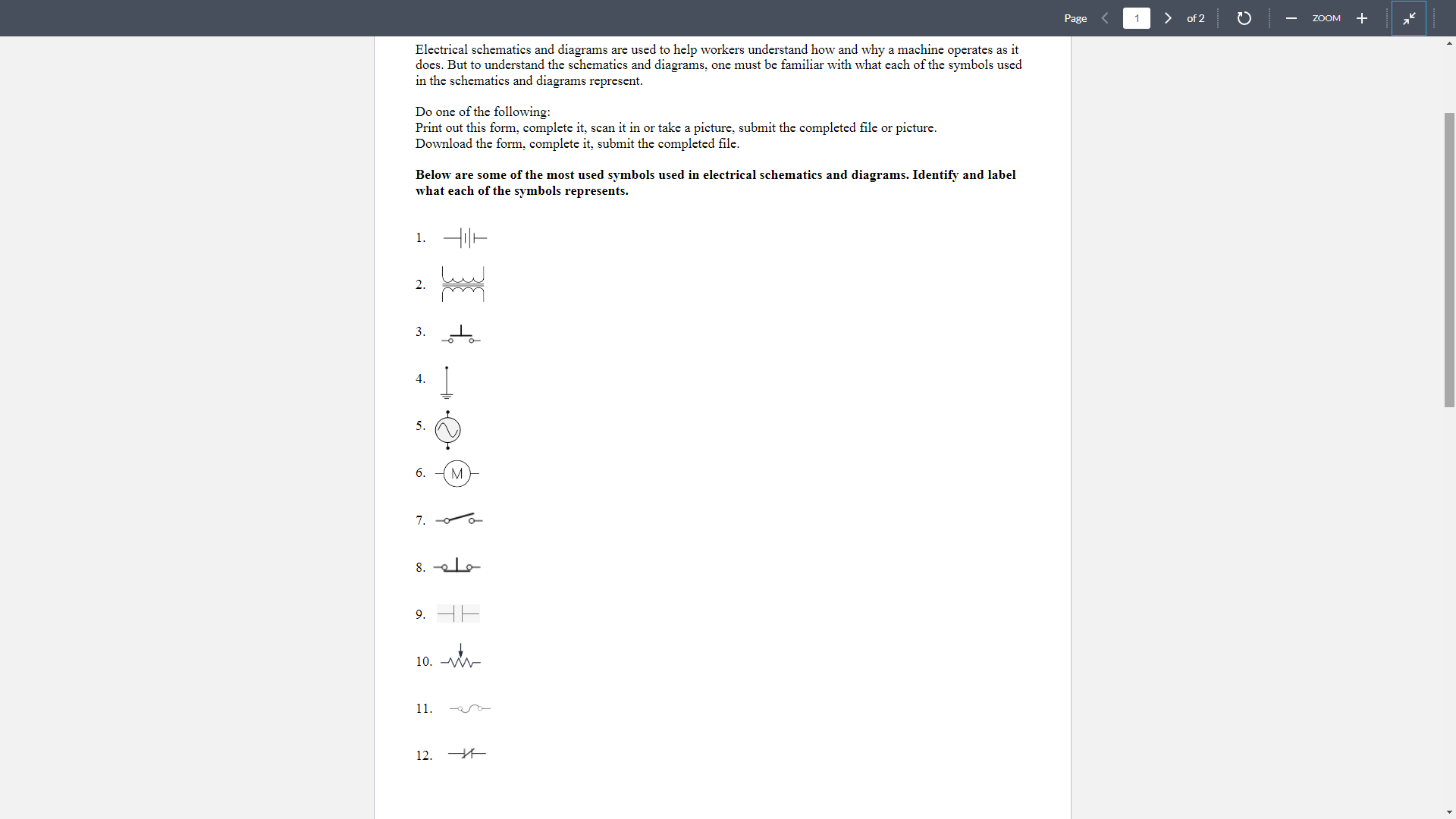 Solved Electrical schematics and diagrams are used to help | Chegg.com