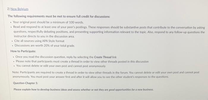 The following requirements must be met to ensure full | Chegg.com