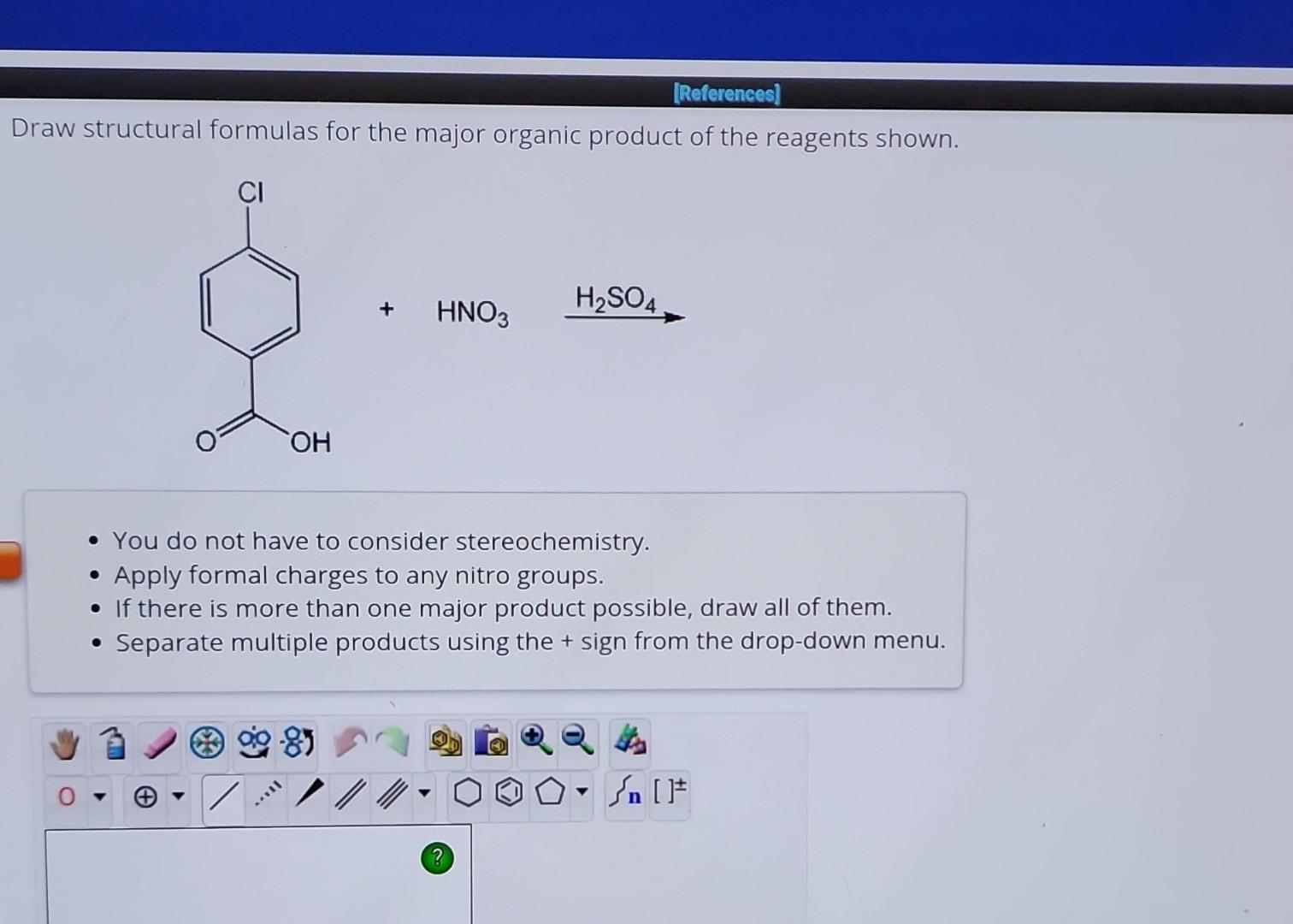 Solved Draw Structural Formulas For The Major Organic