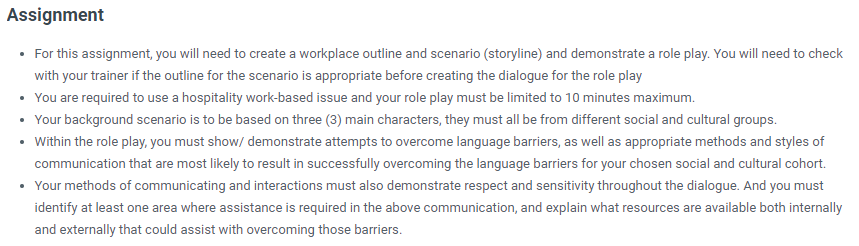 Solved AssignmentFor this assignment, you will need to | Chegg.com