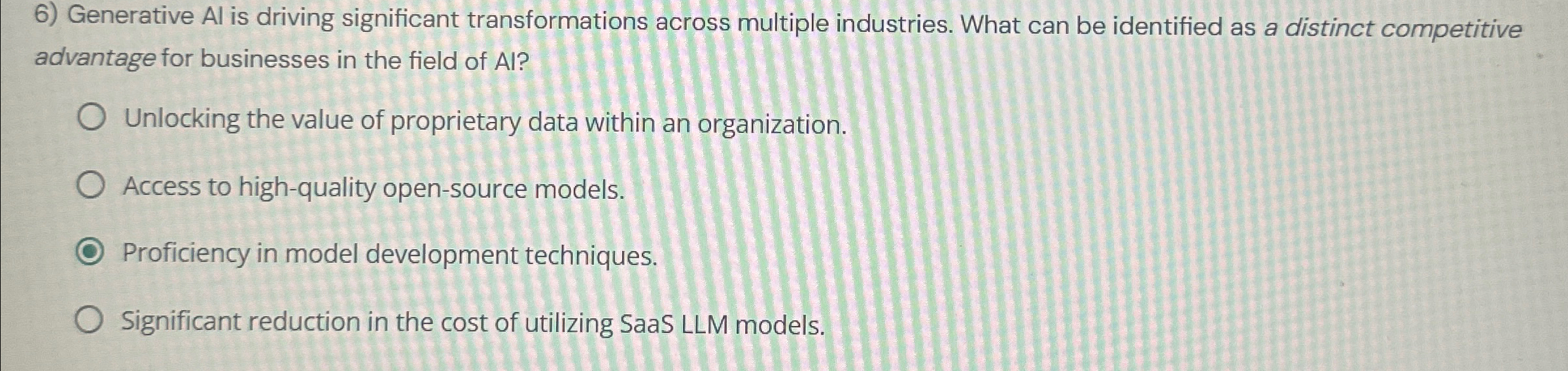 Solved Generative Al is driving significant transformations | Chegg.com