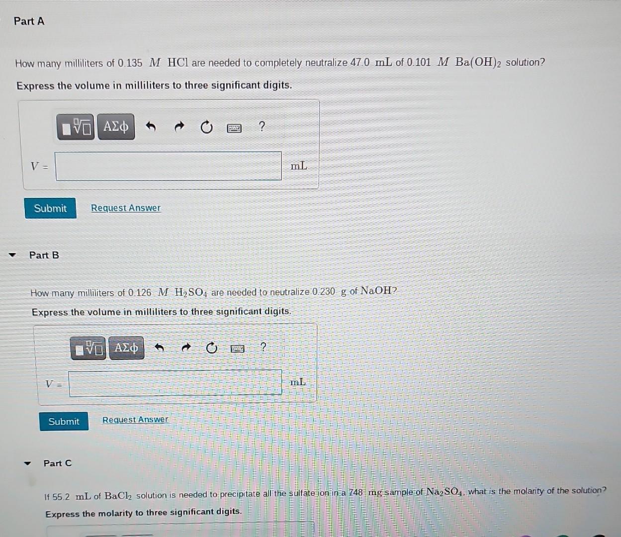 Solved How many milliliters of 0.135MHCl are needed to | Chegg.com