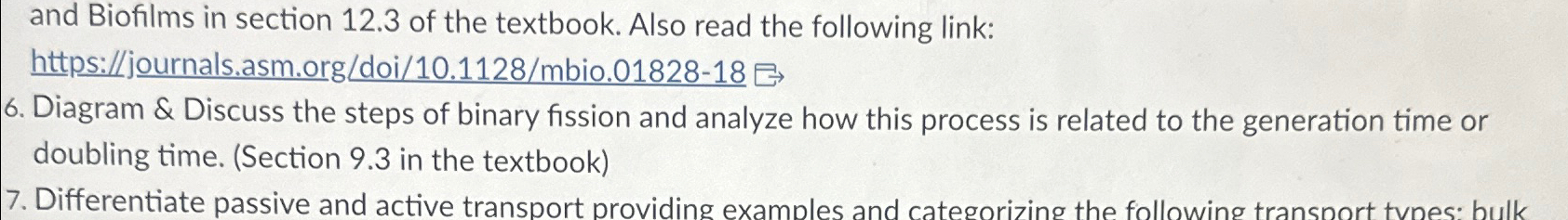 Solved Diagram & Discuss the steps of binary fission and | Chegg.com