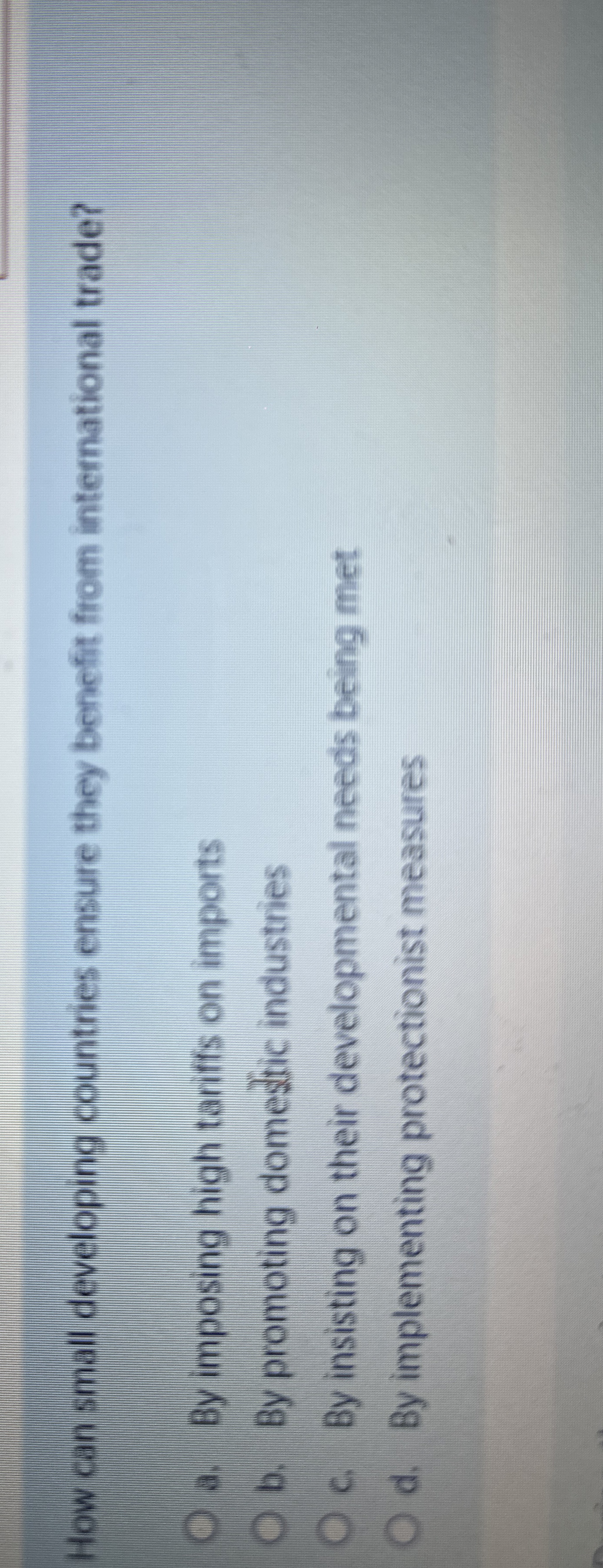 Solved How can small developing countries ensure they | Chegg.com