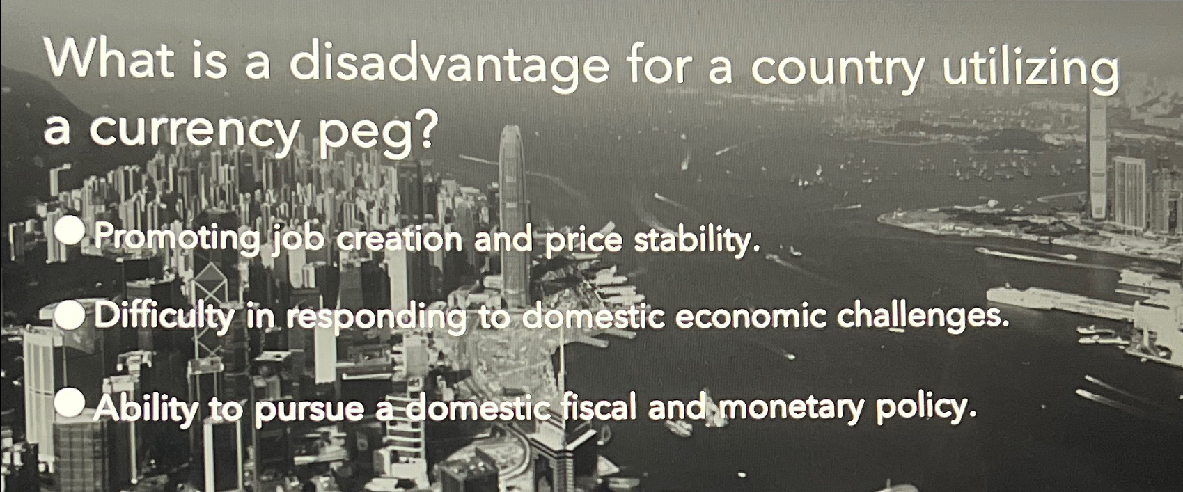Solved What is a disadvantage for a country utilizing a | Chegg.com
