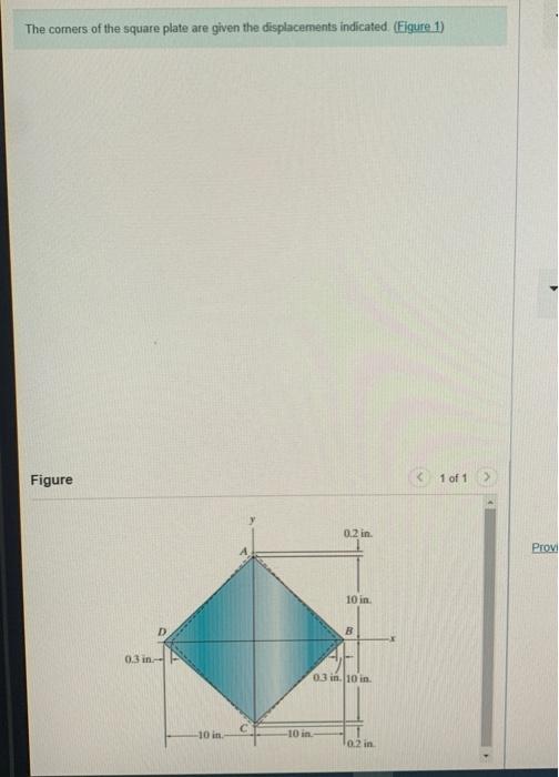 Solved The corners of the square plate are given the | Chegg.com