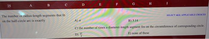 Solved The number ot radius-length segments that fit | Chegg.com
