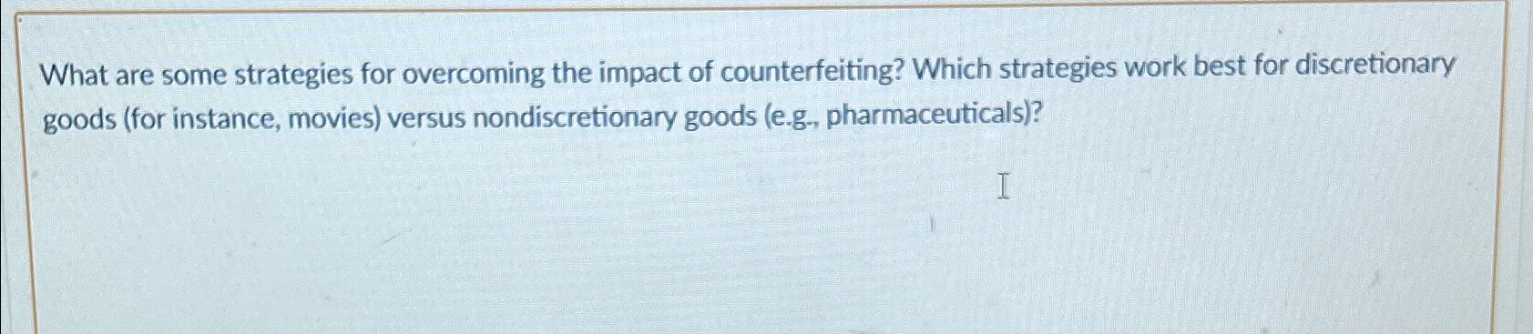 Solved What are some strategies for overcoming the impact of | Chegg.com