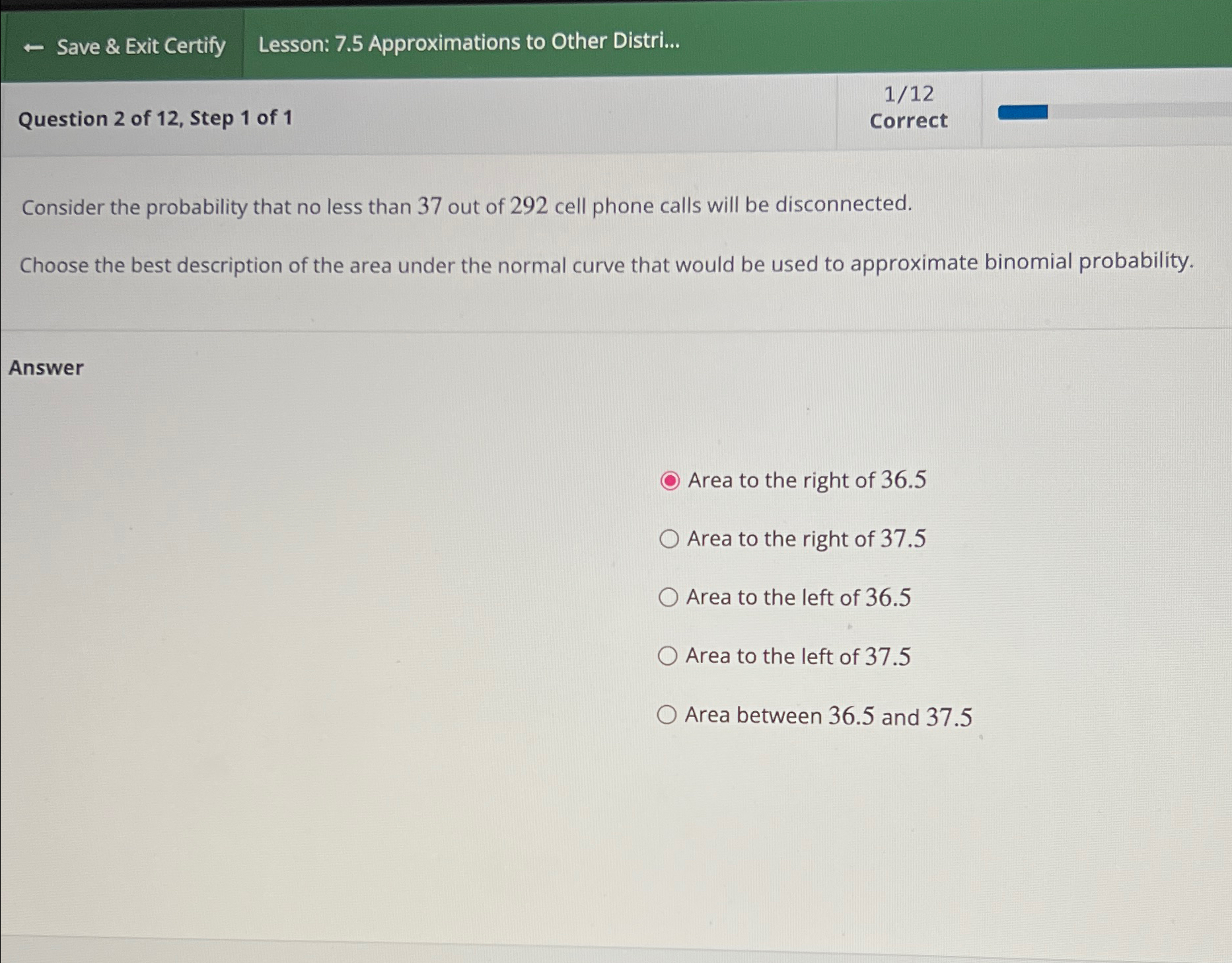 Solved larr Save & Exit CertifyLesson: 7.5 ﻿Approximations | Chegg.com