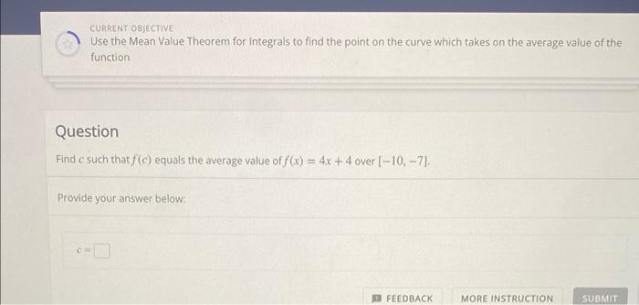 Solved CURRENT OBJECTIVE Use the Mean Value Theorem for | Chegg.com