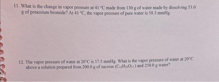 Solved 10. Which substance is expected to have the lowest | Chegg.com