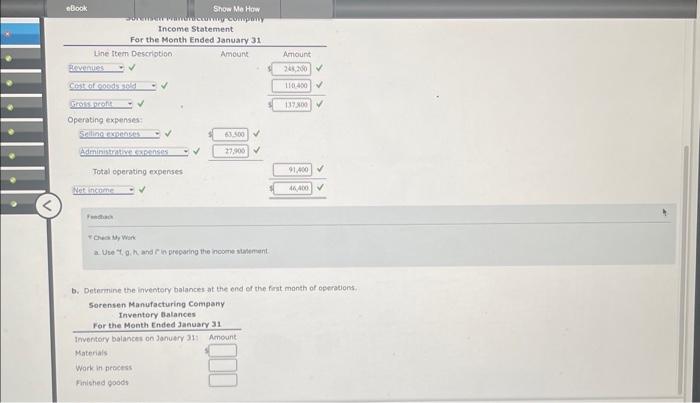 Solved Financial Statements of a Manufacturing Firm The | Chegg.com