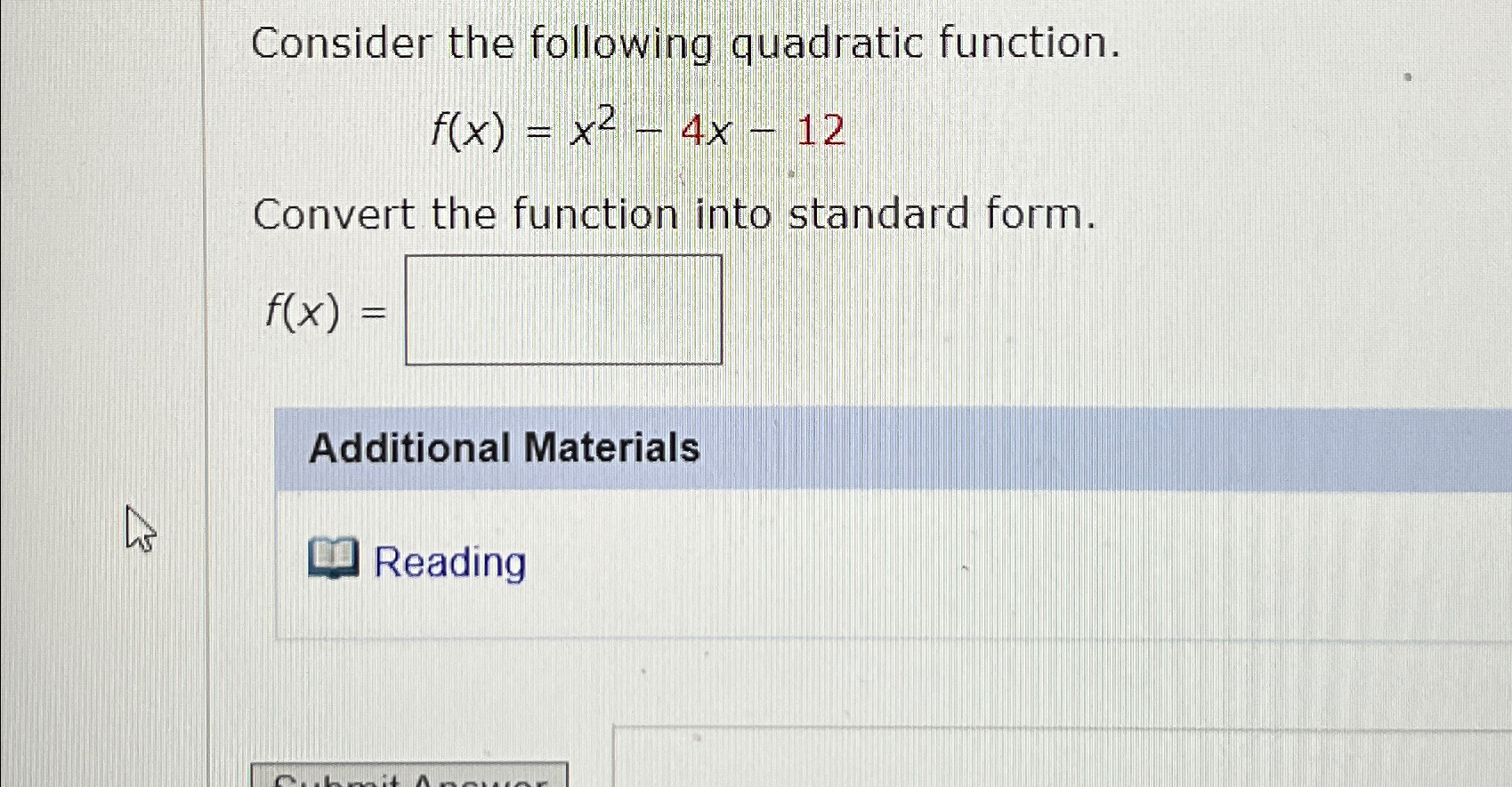 Solved Consider the following quadratic | Chegg.com