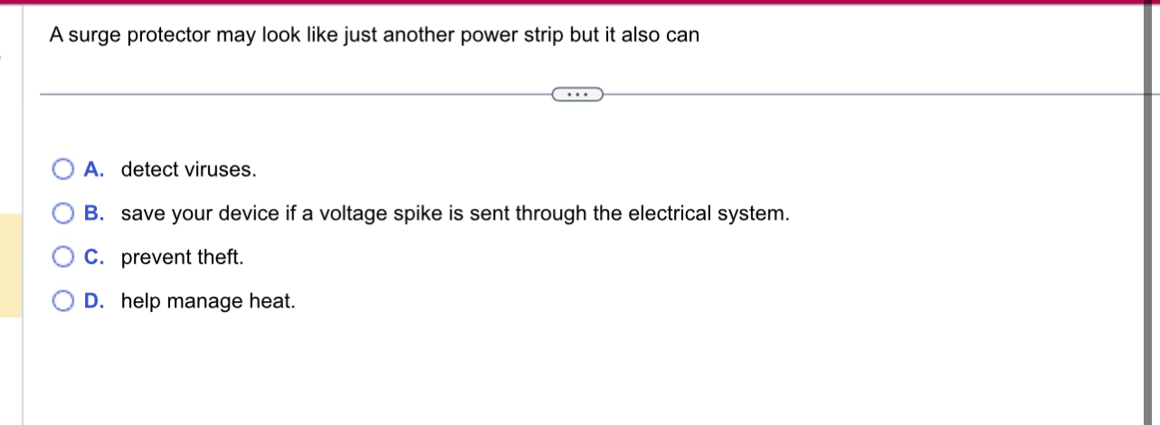 Solved A surge protector may look like just another power | Chegg.com