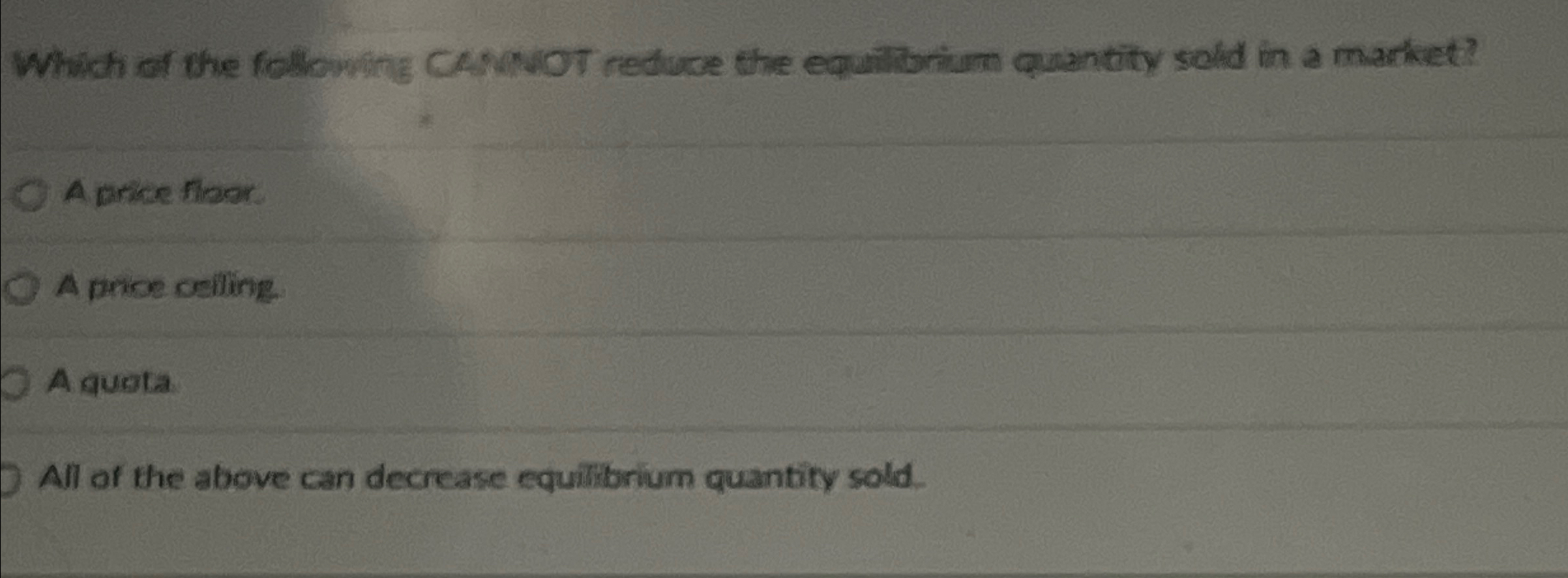 Solved Which of the following CASNOT reduce the equilibrium | Chegg.com