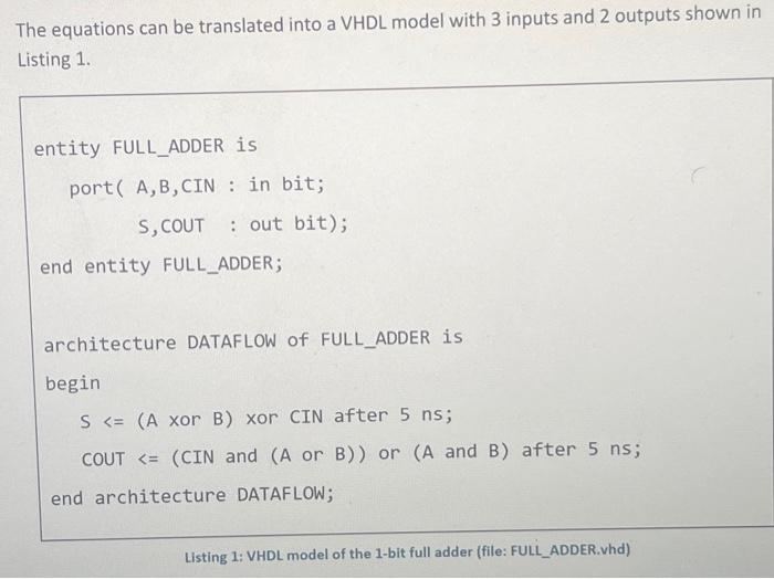 Solved PREP TASK 1.3: Let N=3. Draw the 3 -bit adder and | Chegg.com