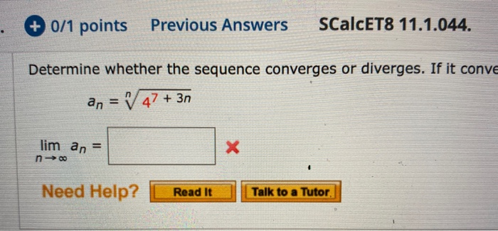 Solved SCalcET8 11.1.044 0/1 points Previous Answers | Chegg.com