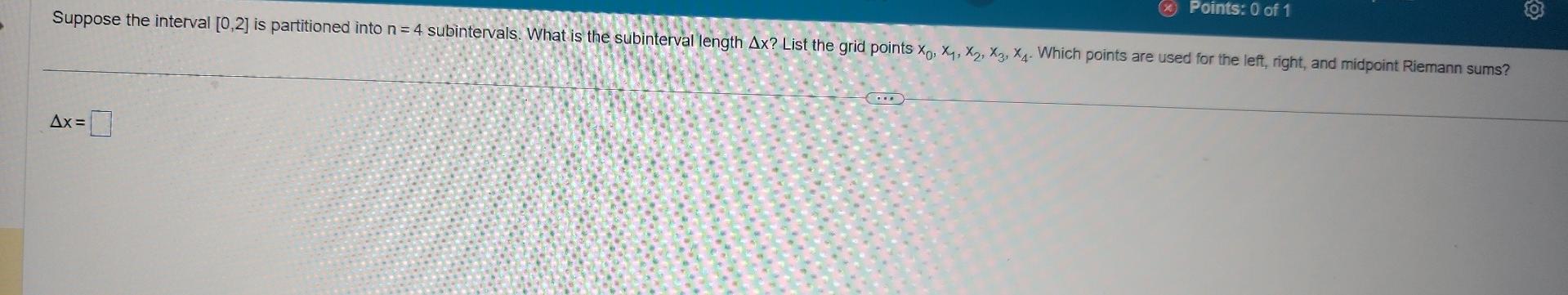 Solved Δx= | Chegg.com