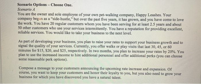 Solved Compose the message using the message strategy and | Chegg.com
