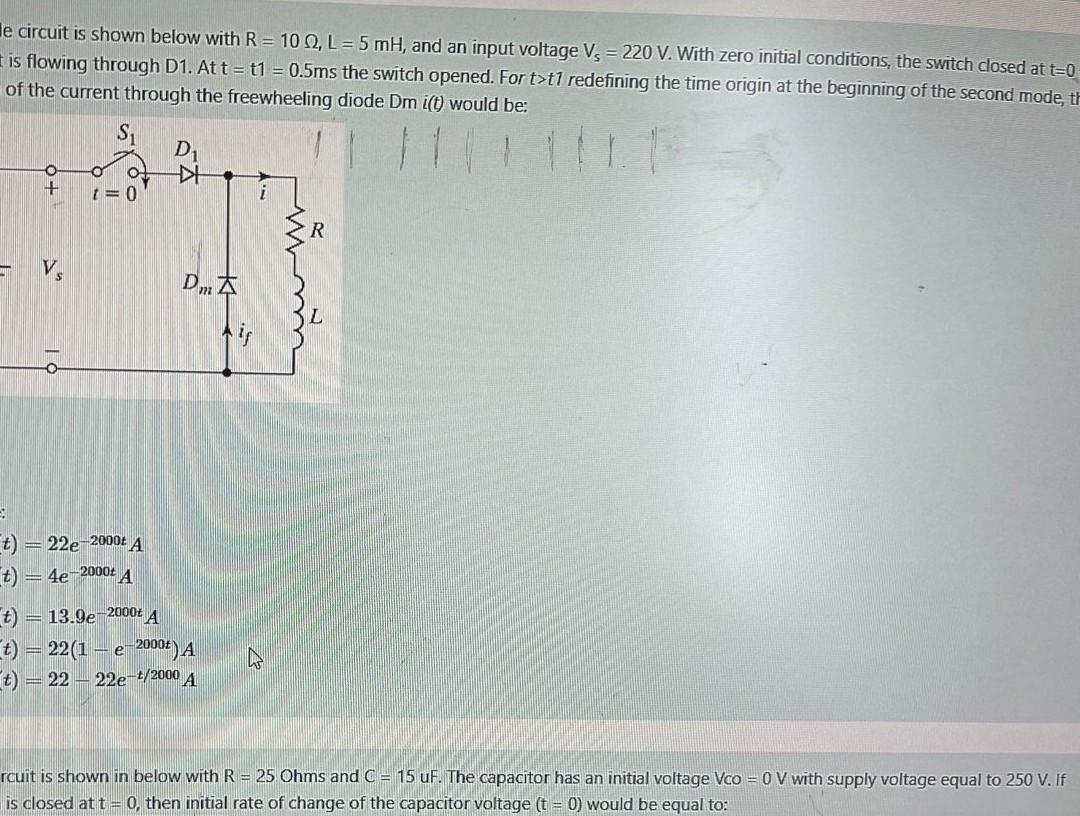 Solved Consider the LC circuit below. The switch S1 is | Chegg.com