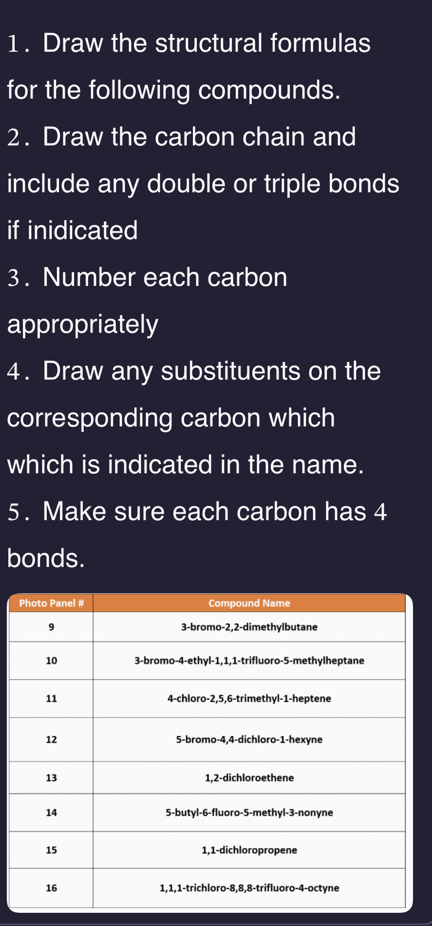 Solved PLEASE draw the STRUCTURAL FORMULA not the skeletal | Chegg.com