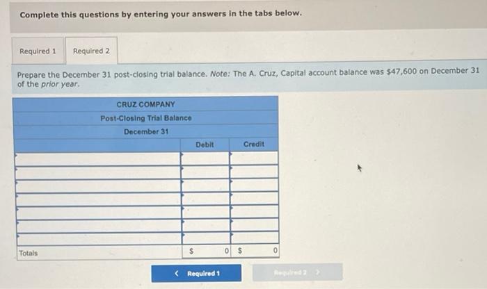 Solved Exercise 4-9 (Static) Preparing closing entries and a | Chegg.com