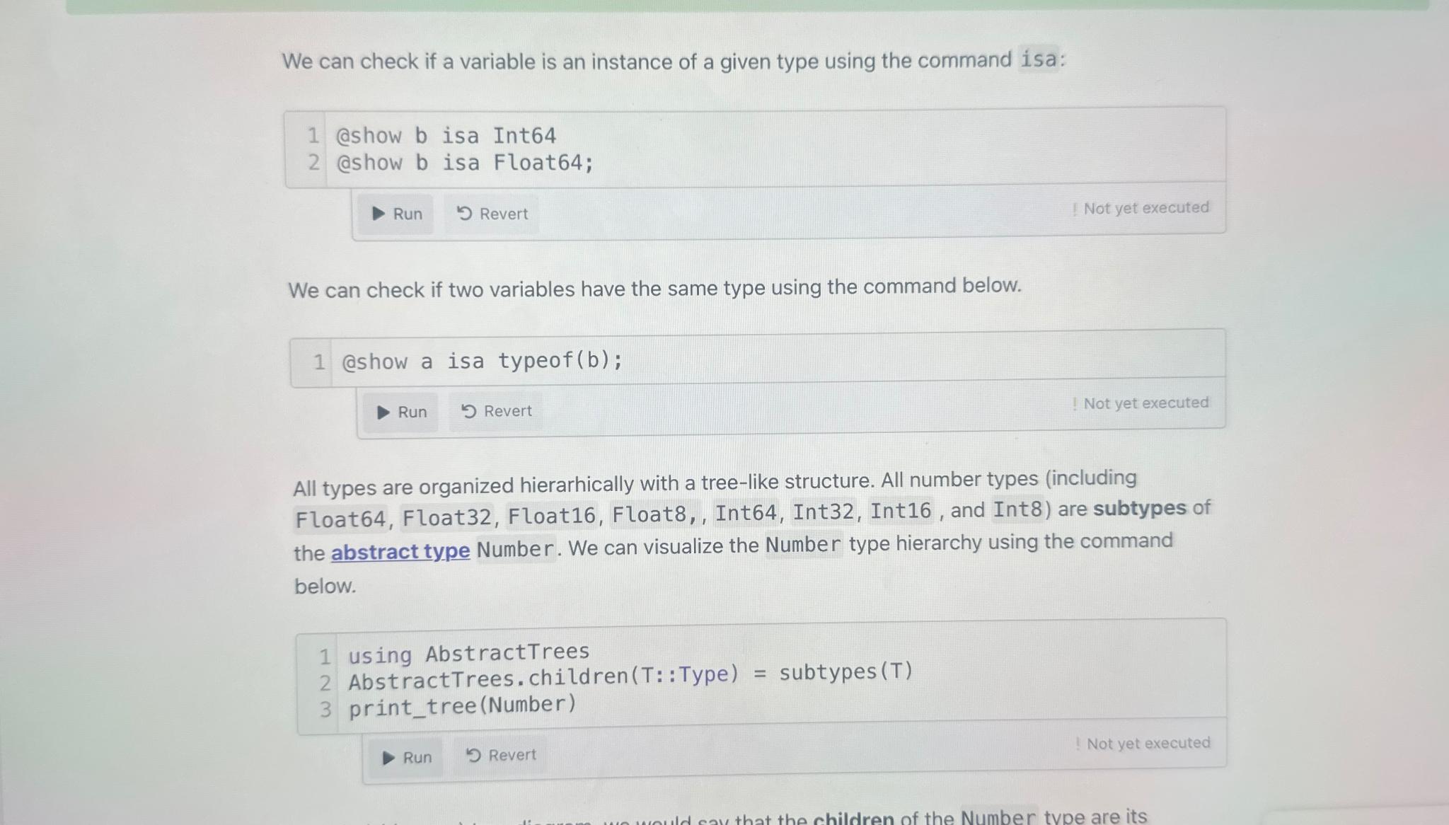 Solved We can check if a variable is an instance of a given | Chegg.com