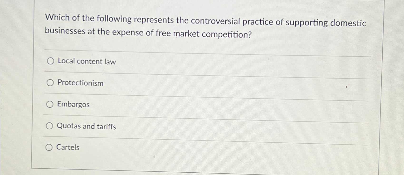 Solved Which of the following represents the controversial | Chegg.com