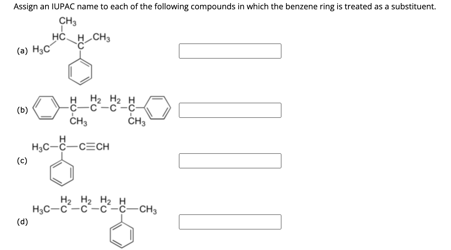 Solved Assign an IUPAC name to each of the following | Chegg.com