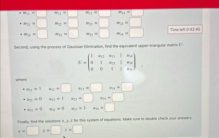 Solved Consider the following system of linear equations: | Chegg.com