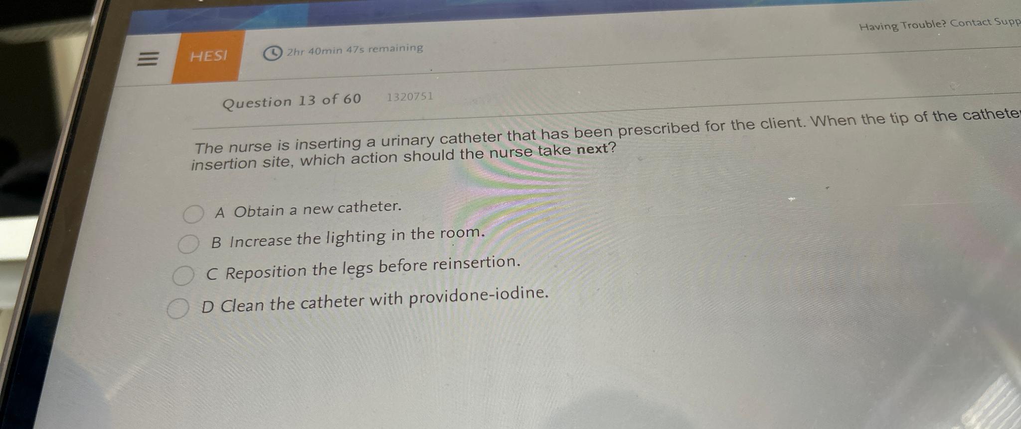 Solved Having Trouble? Contact SuppHESI2 ﻿hr 40 ﻿min 47s | Chegg.com