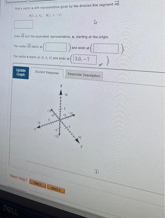 Solved Find a vector a with representation given by the | Chegg.com