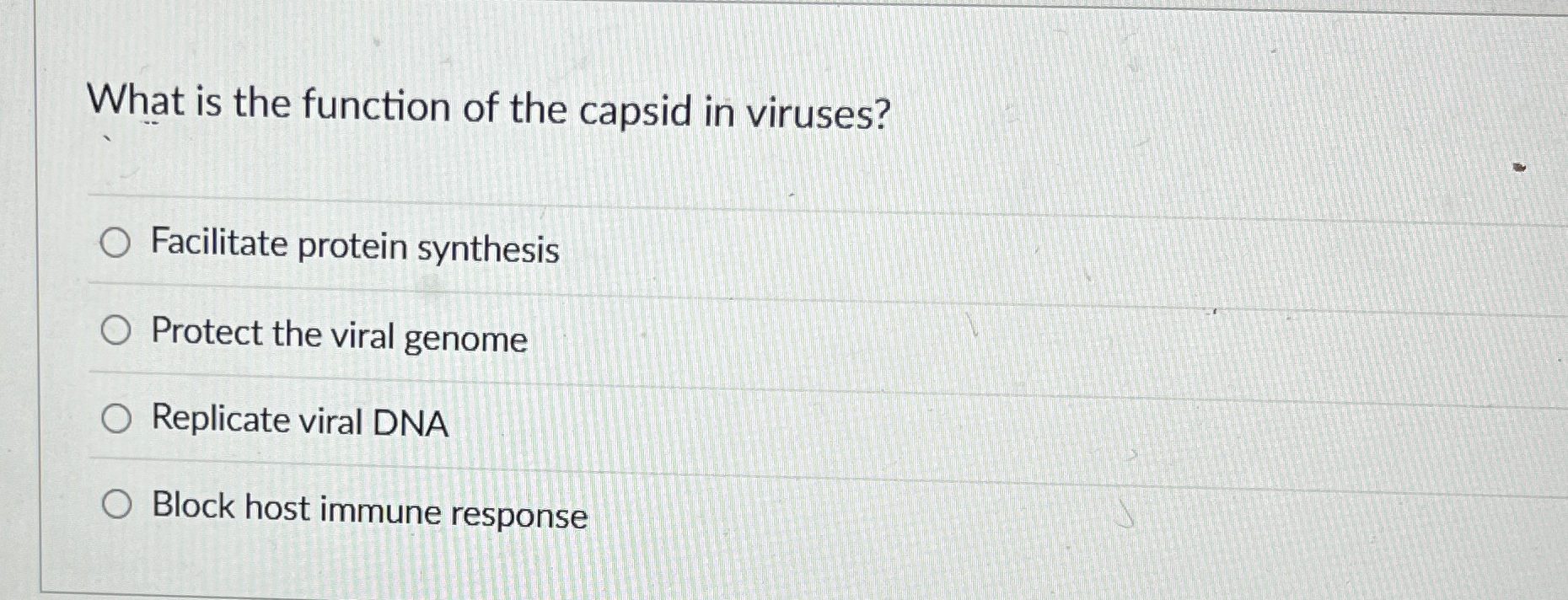Solved What is the function of the capsid in | Chegg.com