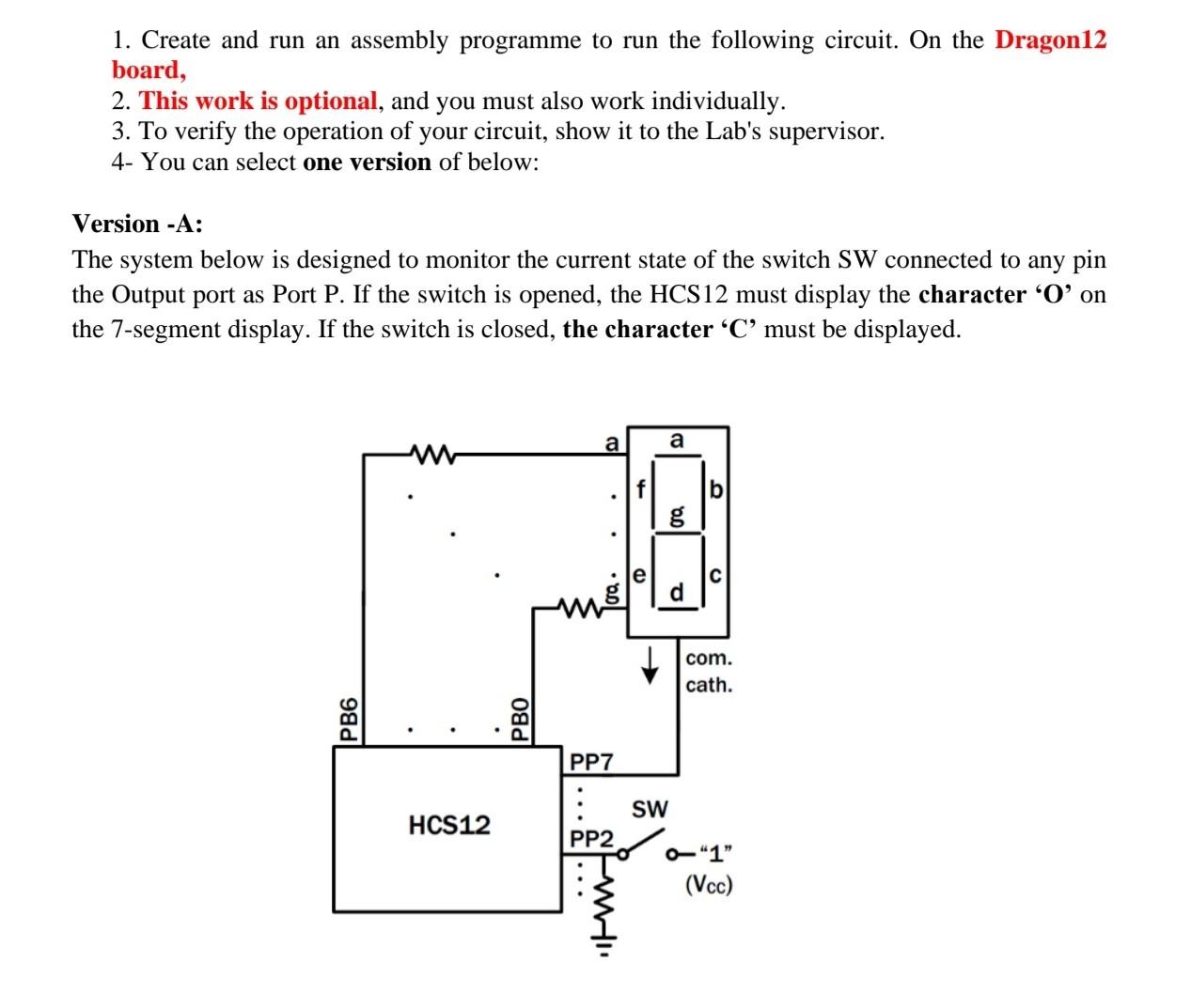 Solved 1. Create and run an assembly programme to run the | Chegg.com