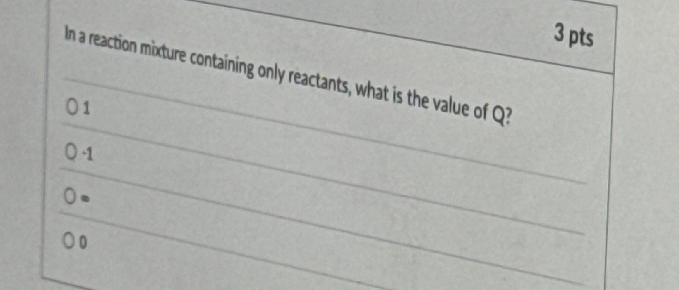 Solved 3 ﻿ptsIn a reaction mixture containing only | Chegg.com