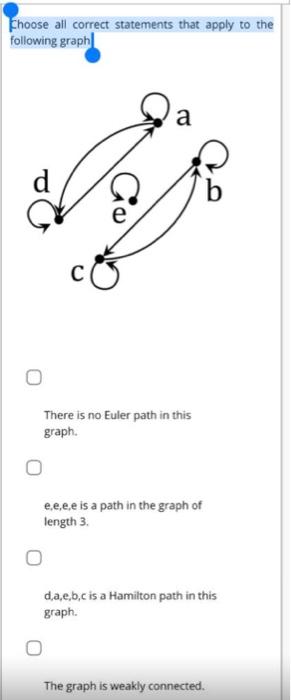 Solved Choose all correct statements that apply to the | Chegg.com