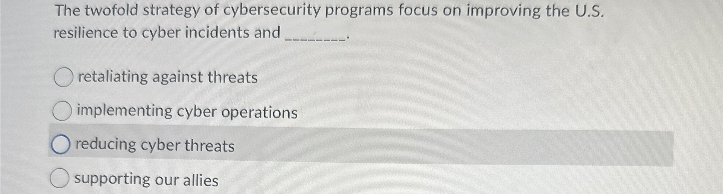 Solved The twofold strategy of cybersecurity programs focus | Chegg.com