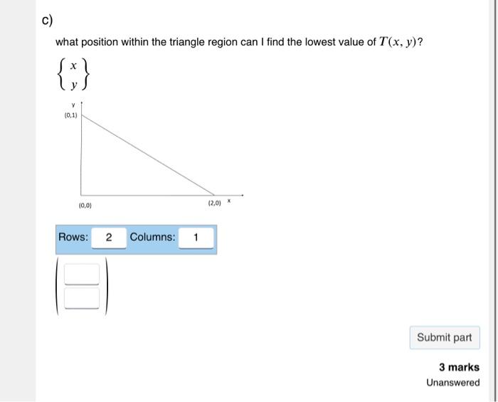 Solved Given A 2 Dimensional Function Txy3y2sinπx 3863