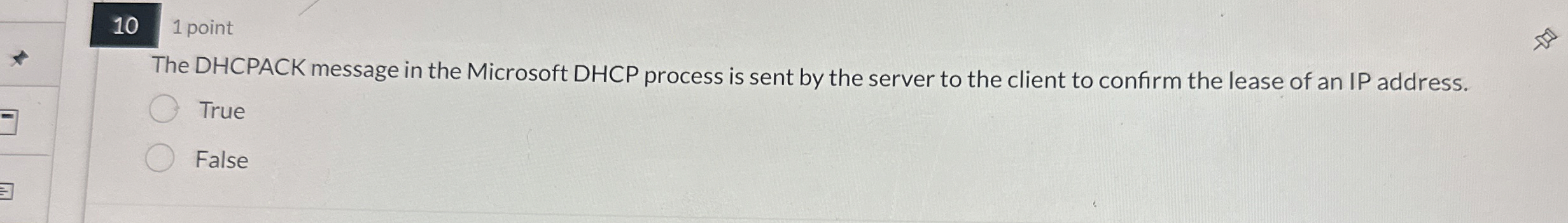 Solved 10,1 ﻿pointThe DHCPACK message in the Microsoft DHCP | Chegg.com