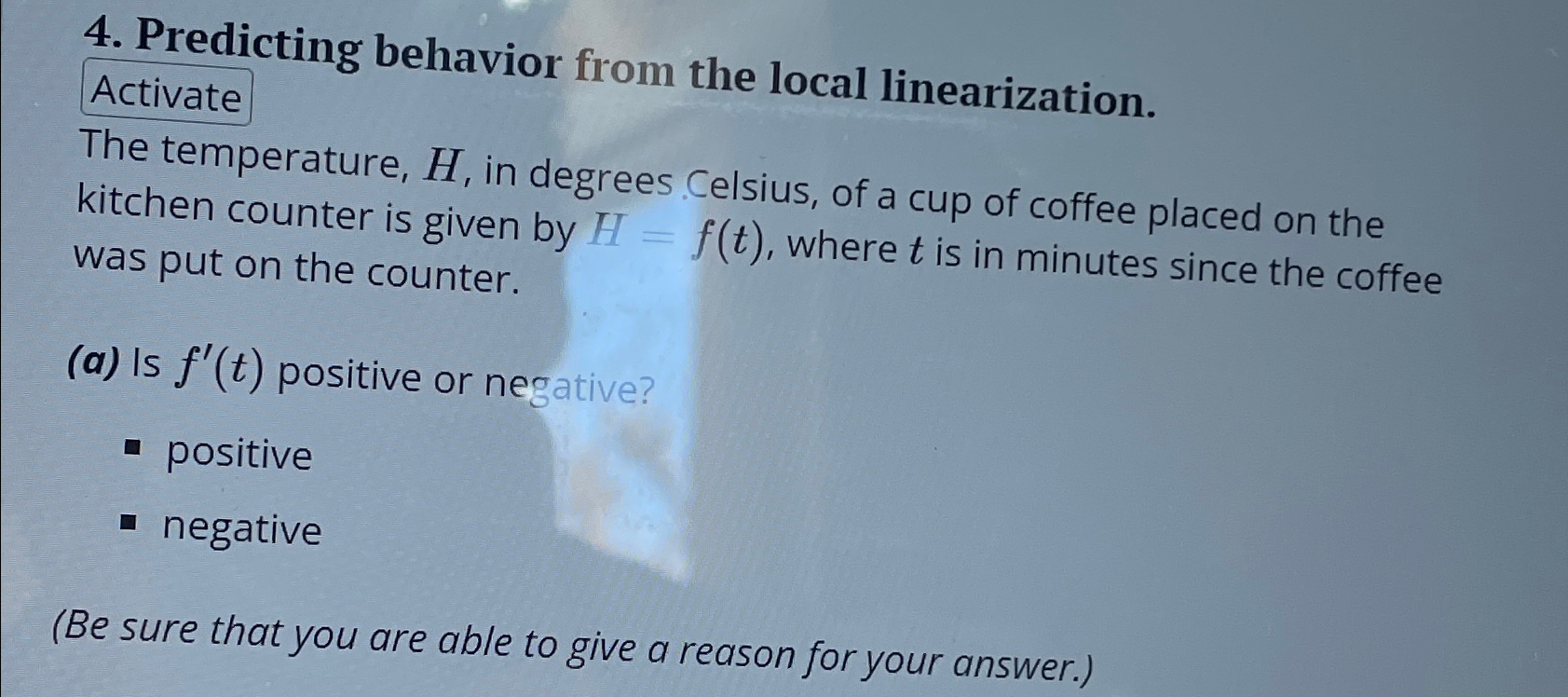 Solved Predicting behavior from the local | Chegg.com