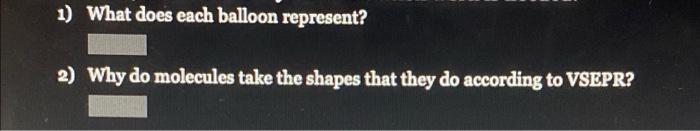 Solved 1) What does each balloon represent? 2) Why do | Chegg.com