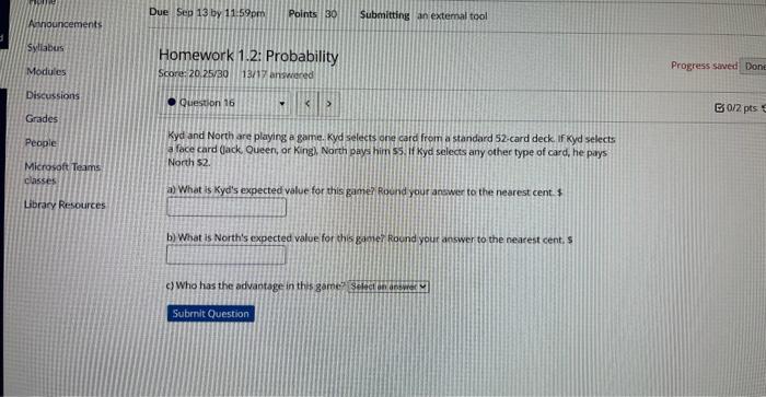 Solved Kyd and North are playing a game. Kyd selects one | Chegg.com