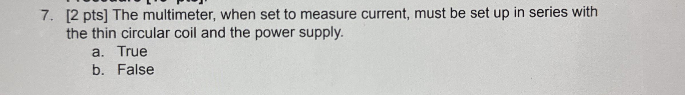 Solved [2 ﻿pts] ﻿The multimeter, when set to measure | Chegg.com