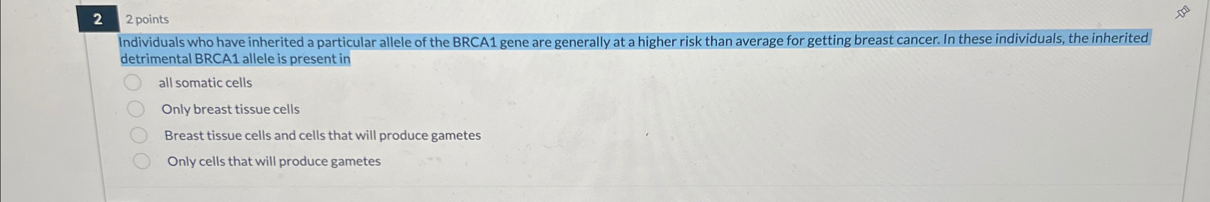 Solved 22 ﻿pointsIndividuals who have inherited a particular | Chegg.com