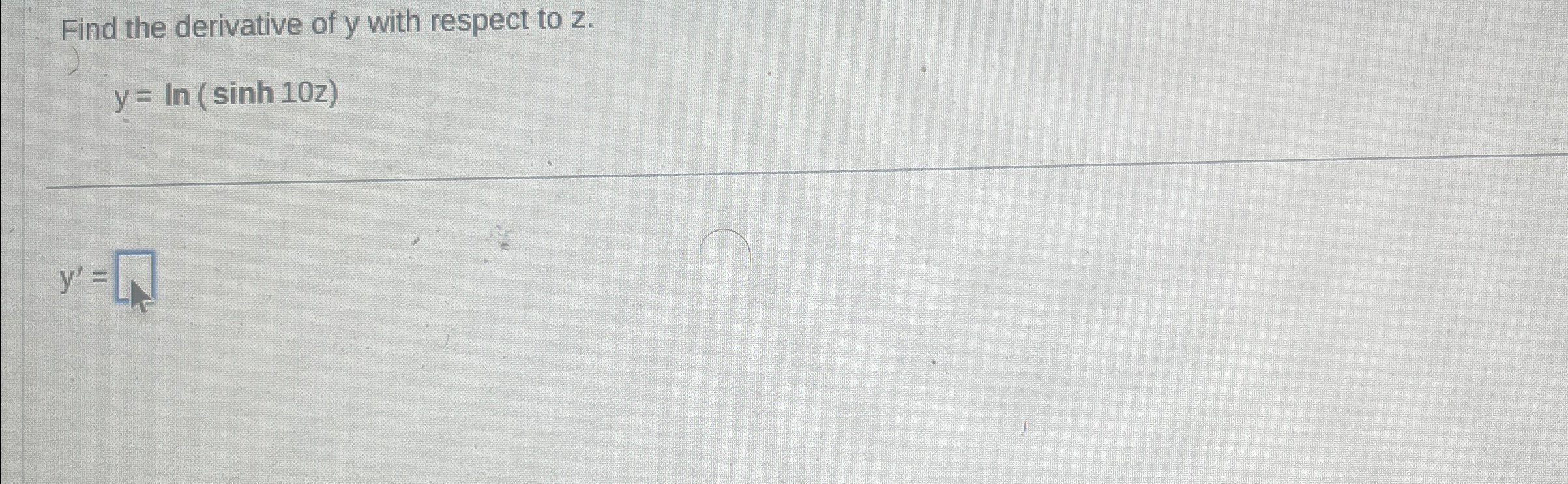 Solved Find the derivative of y ﻿with respect to | Chegg.com